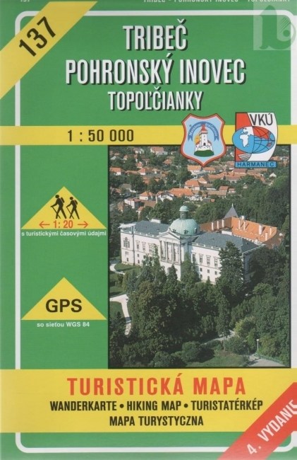 Tríbeč - Pohronský Inovec - Topoľčianky - turistická mapa č. 137 ...